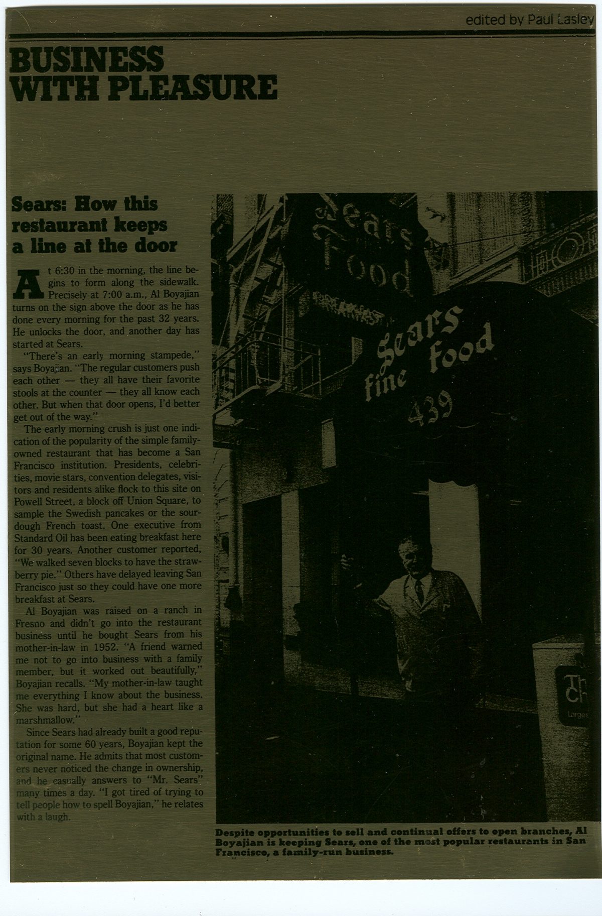 Photo Gallery – Sears Fine Food in San Francisco | Breakfast, Lunch, Dinner