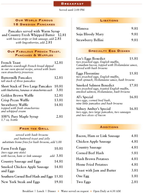 Menu – Sears Fine Food in San Francisco | Breakfast, Lunch, Dinner